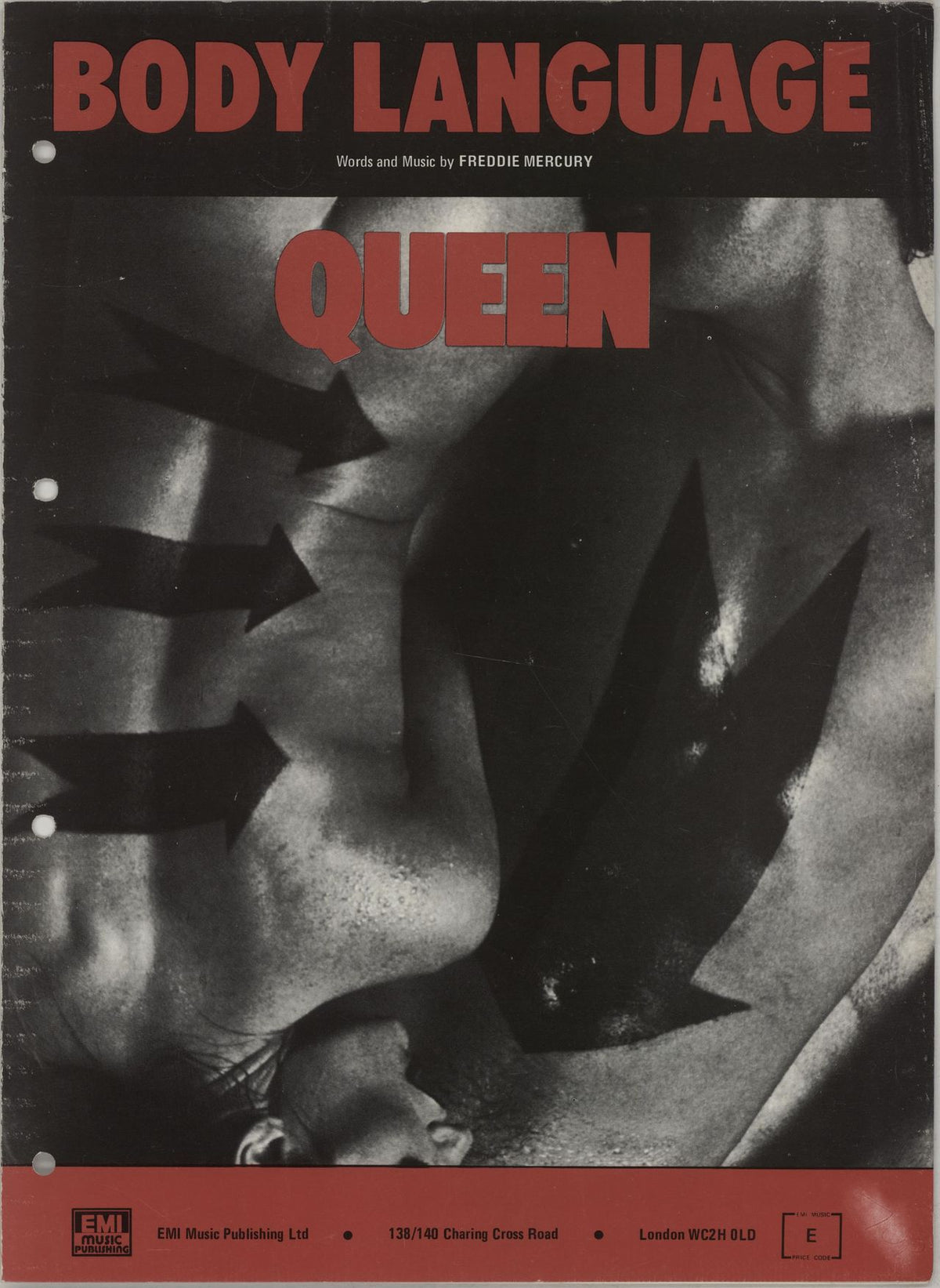 Queen Body Language UK Sheet music — RareVinyl.com