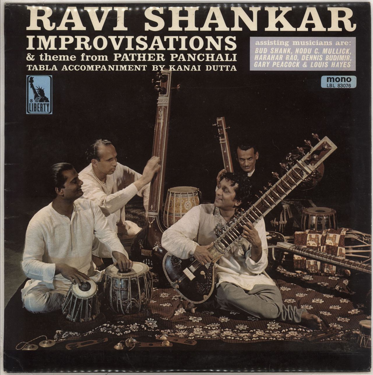 Ravi Shankar Improvisations - EX UK Vinyl LP — RareVinyl.com