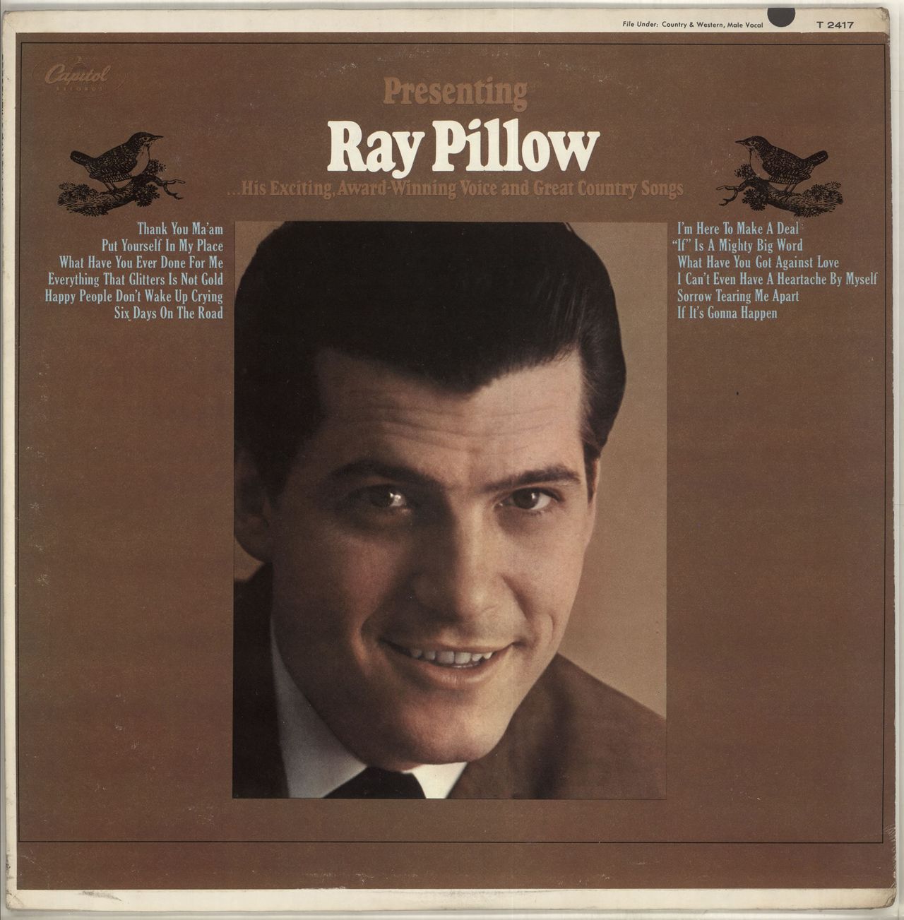 Ray Pillow Presenting Ray Pillow US Vinyl LP — RareVinyl.com