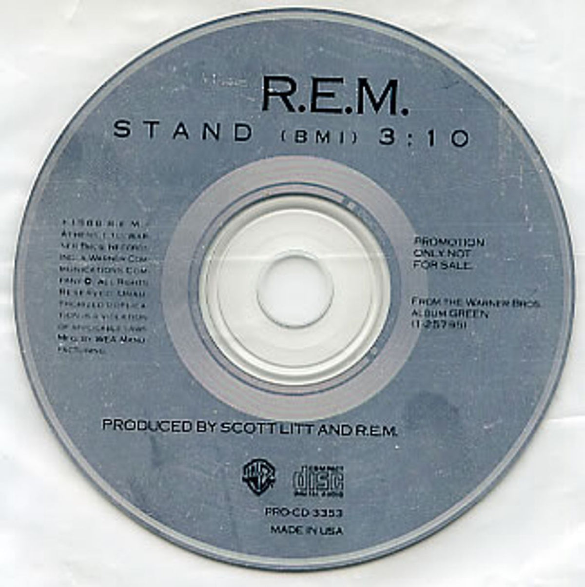 REM Stand US Promo CD single — RareVinyl.com
