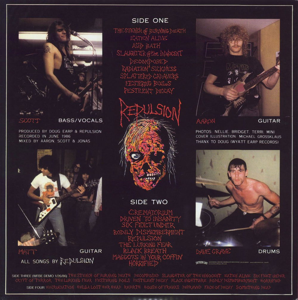 Repulsion Horrified - Red Vinyl US 2-LP vinyl set — RareVinyl.com