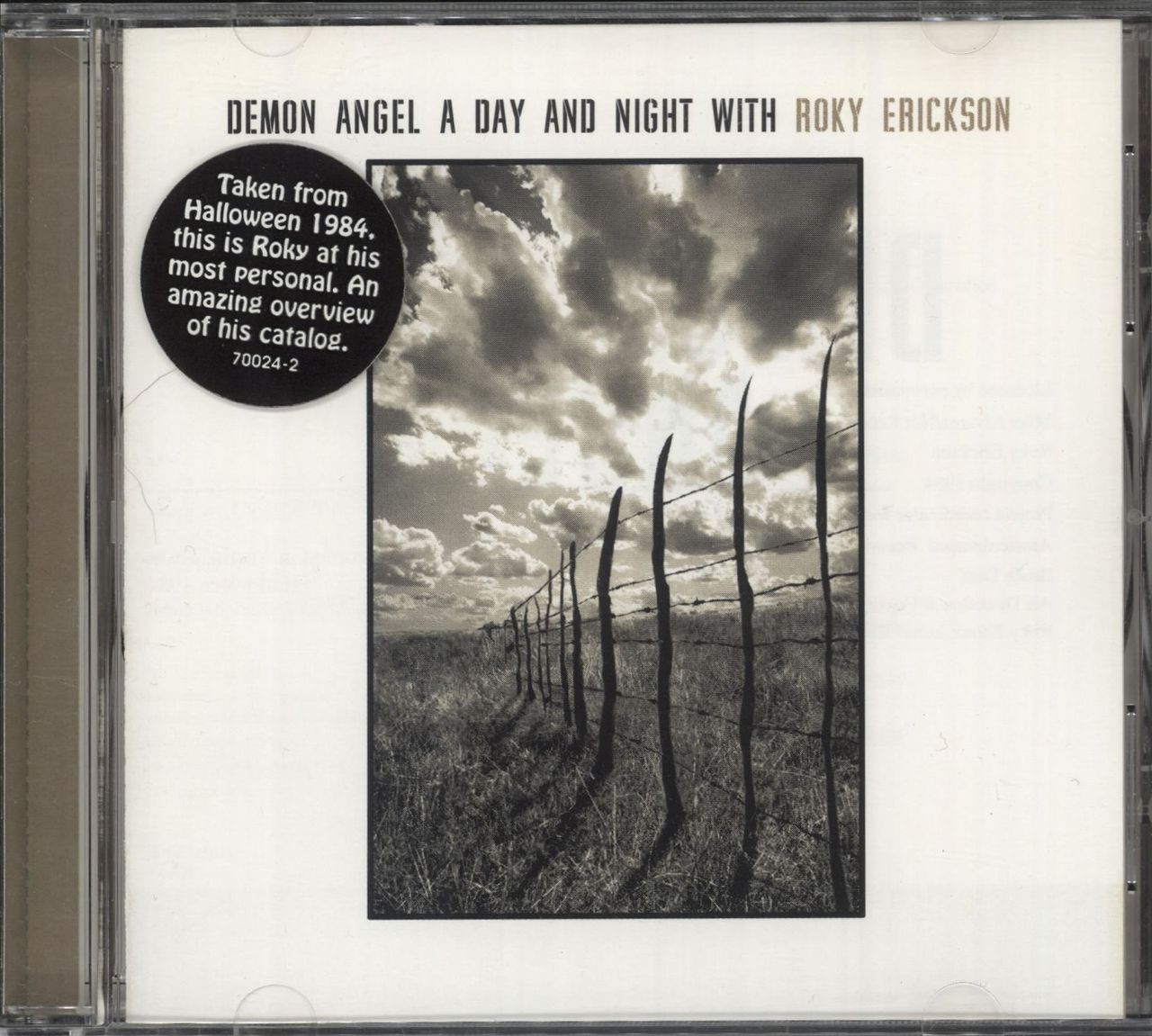 Roky Erickson Demon Angel: A Day And Night With Roky Erickson US CD al ...