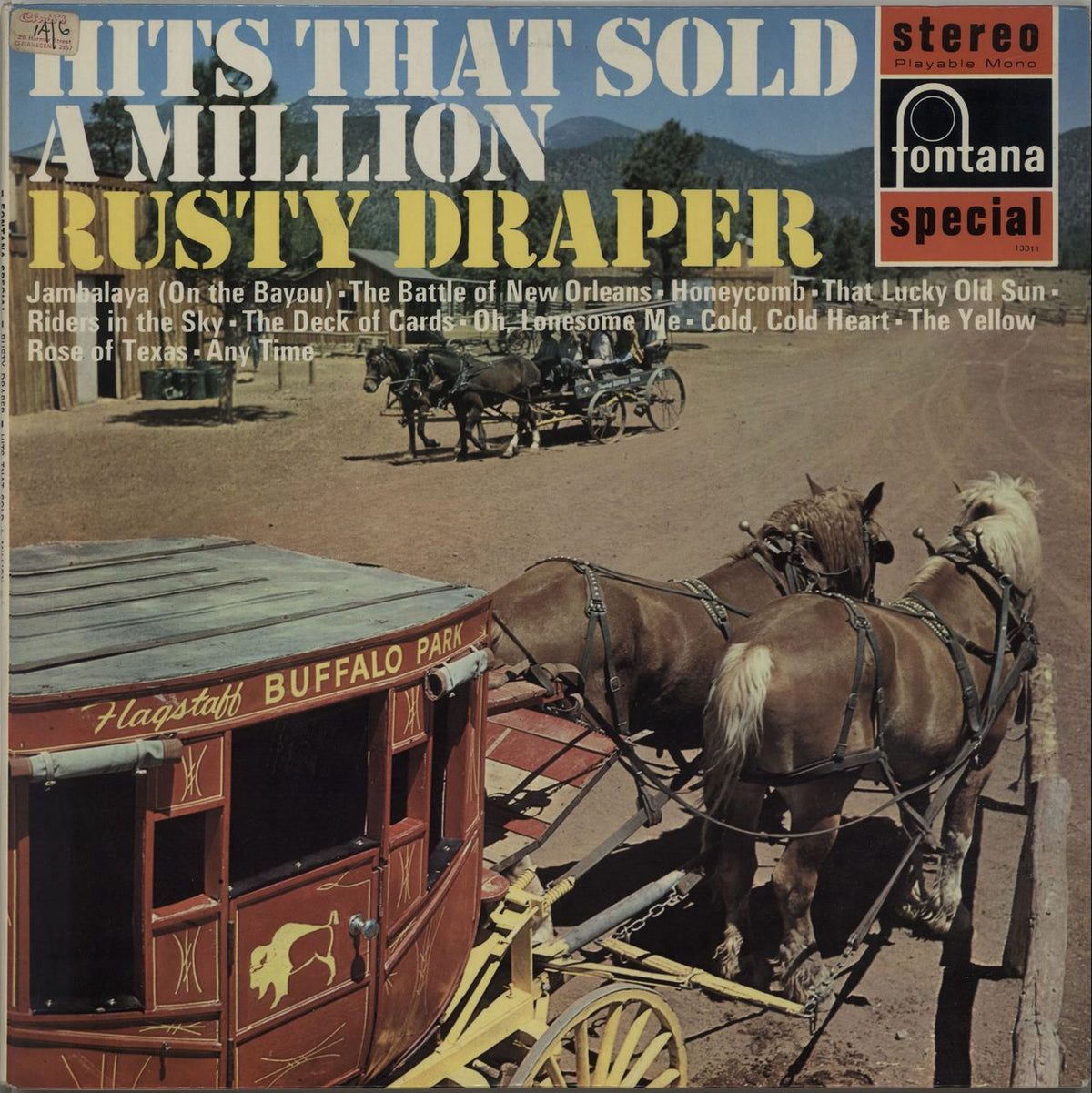Rusty Draper Hits That Sold A Million UK Vinyl LP — RareVinyl.com