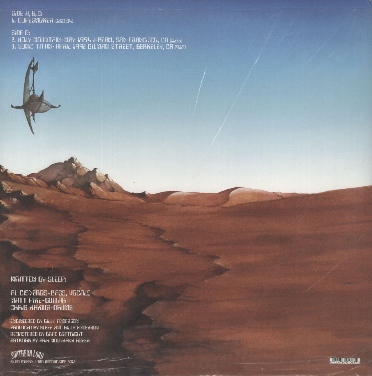 Sleep Dopesmoker - 180gram - Indica Edition US 2-LP vinyl set ...