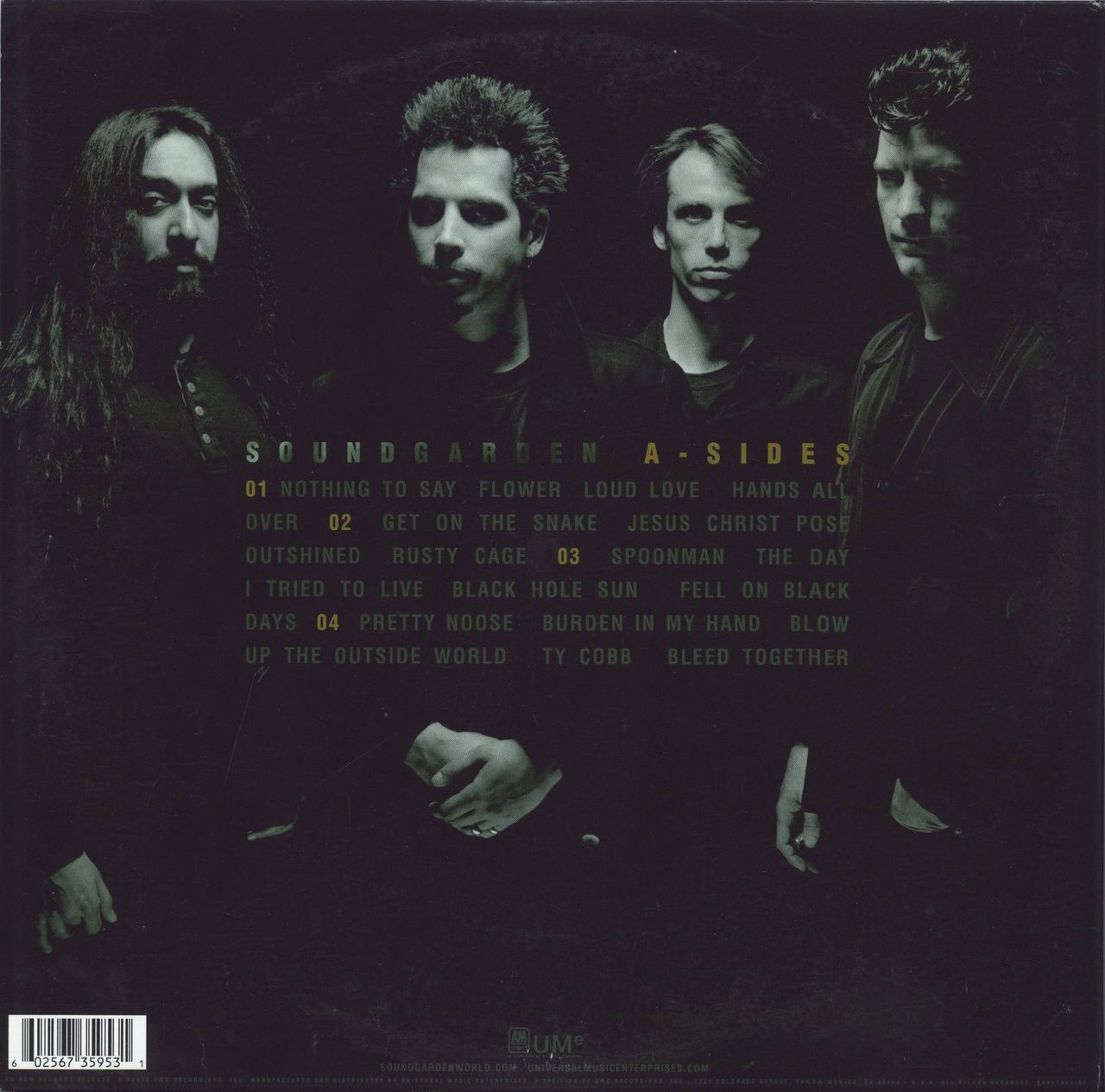 Soundgarden A-Sides - 180gm UK 2-LP vinyl set — RareVinyl.com