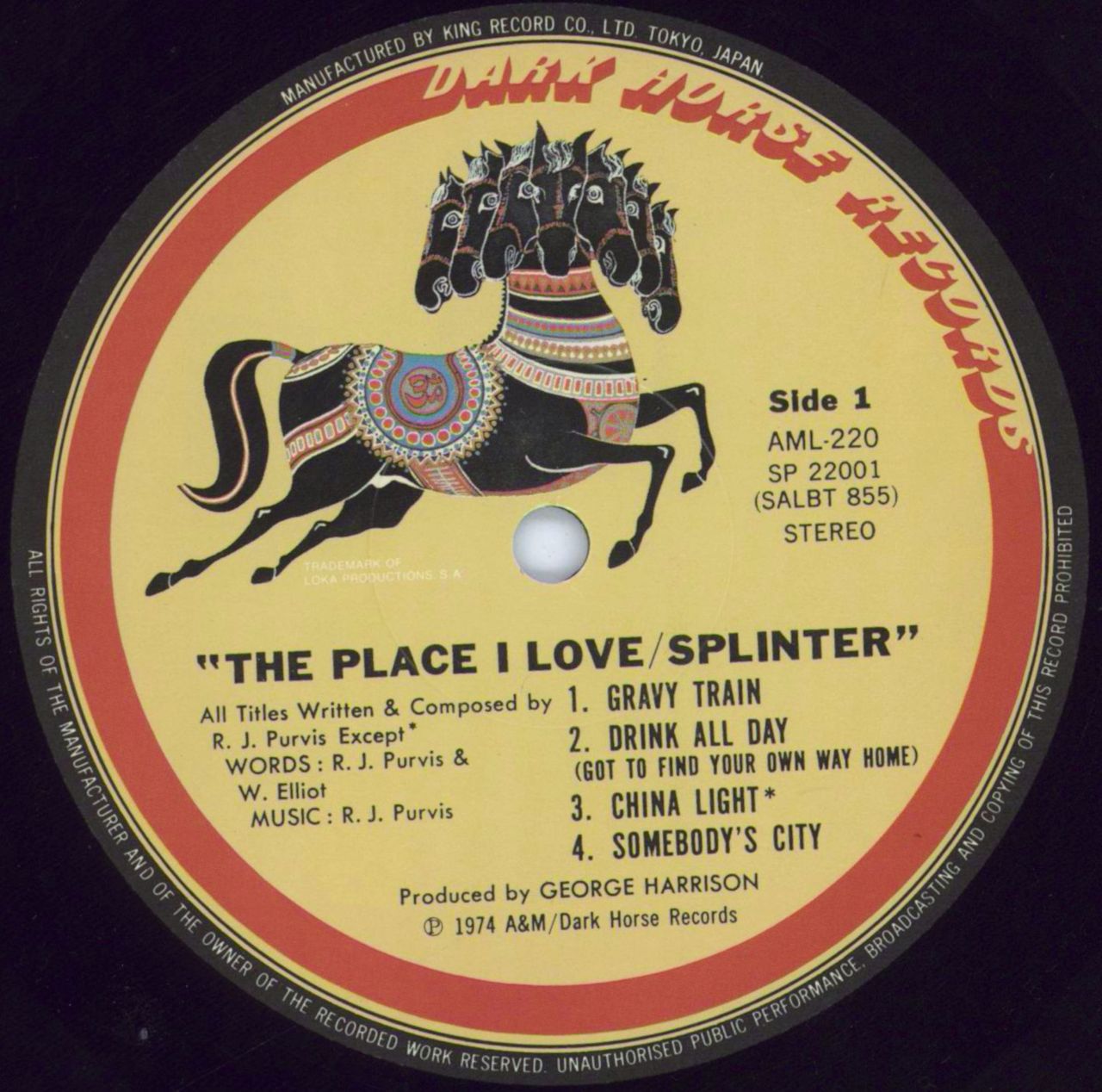 Splinter The Place I Love + Obi Japanese Vinyl LP — RareVinyl.com