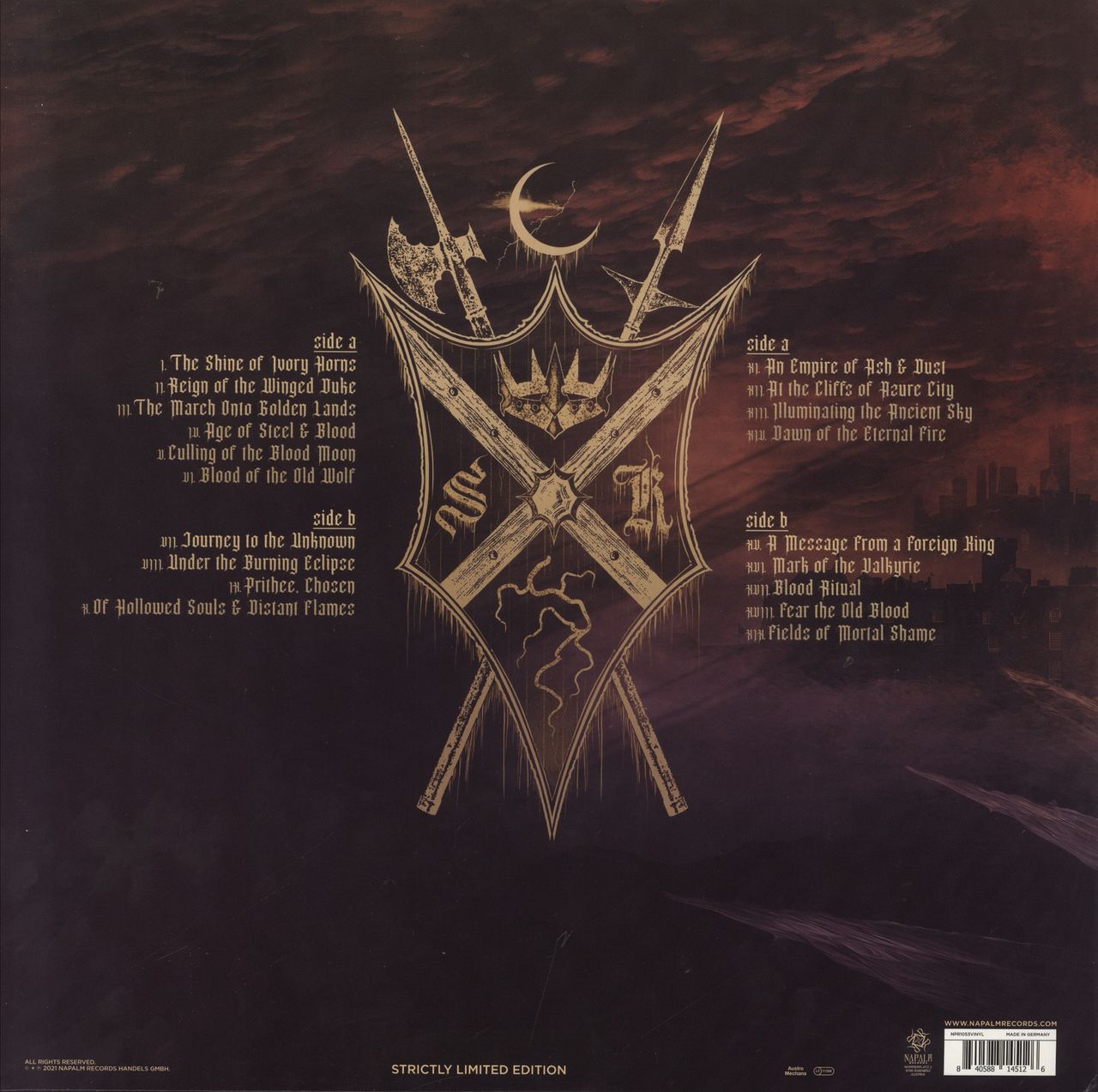 Stormruler Under The Burning Eclipse UK 2-LP vinyl set — RareVinyl.com