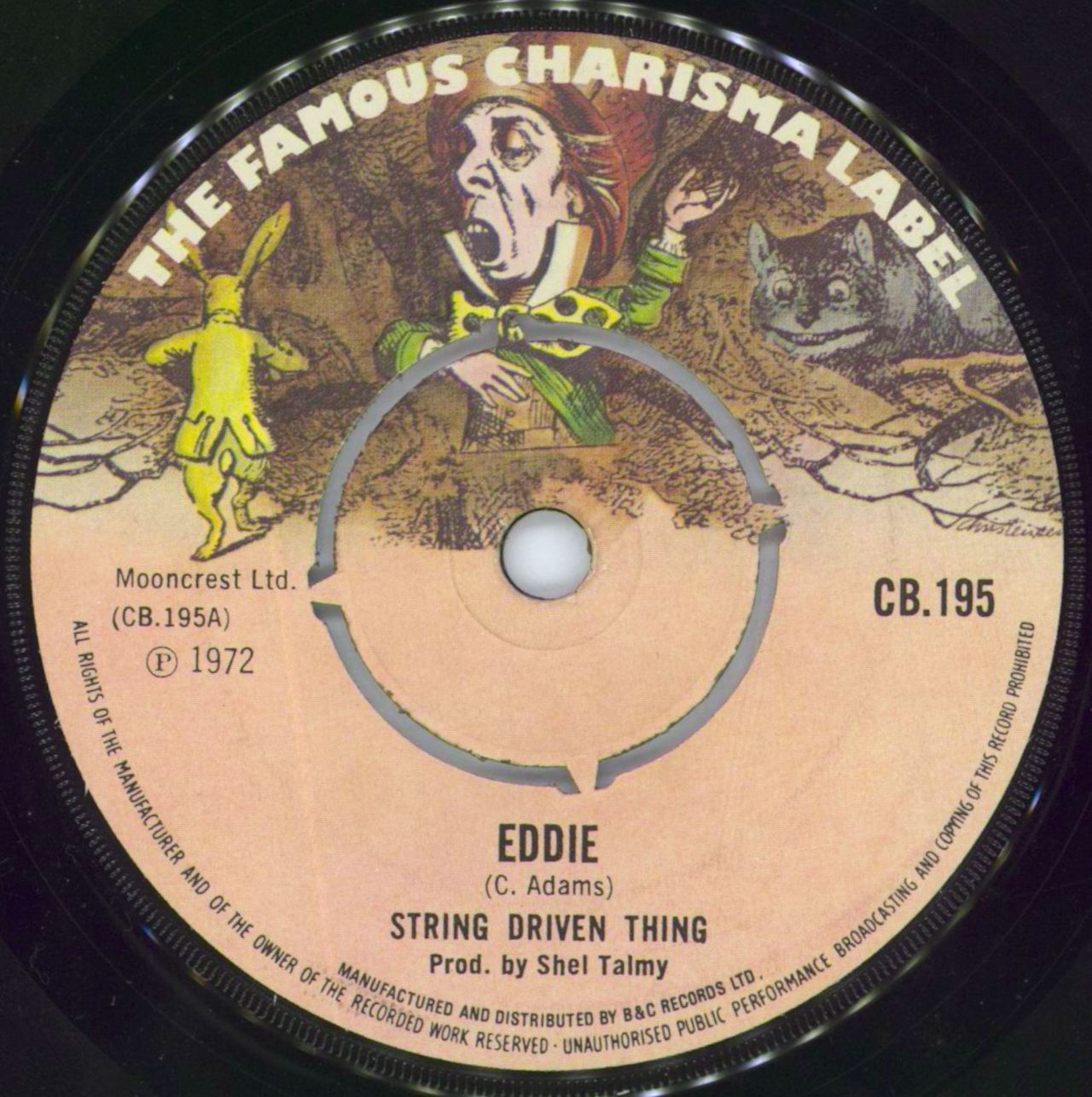 String Driven Thing Eddie UK 7" vinyl — RareVinyl.com