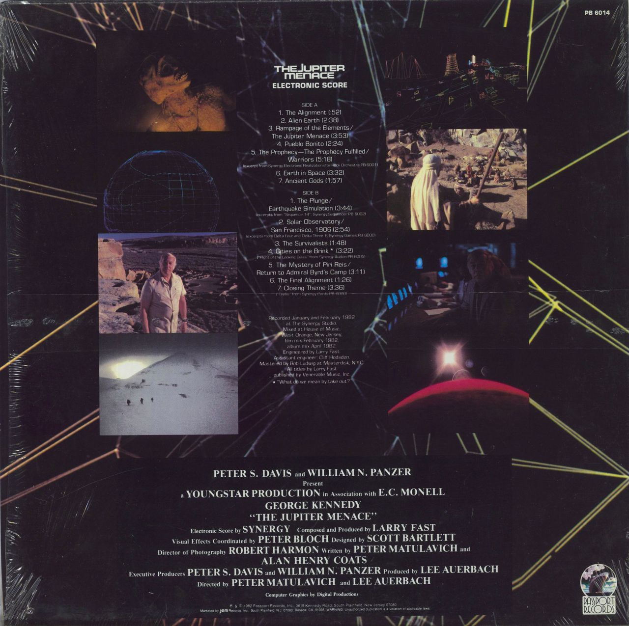 Synergy The Jupiter Menace - stickered shrink US Vinyl LP — RareVinyl.com