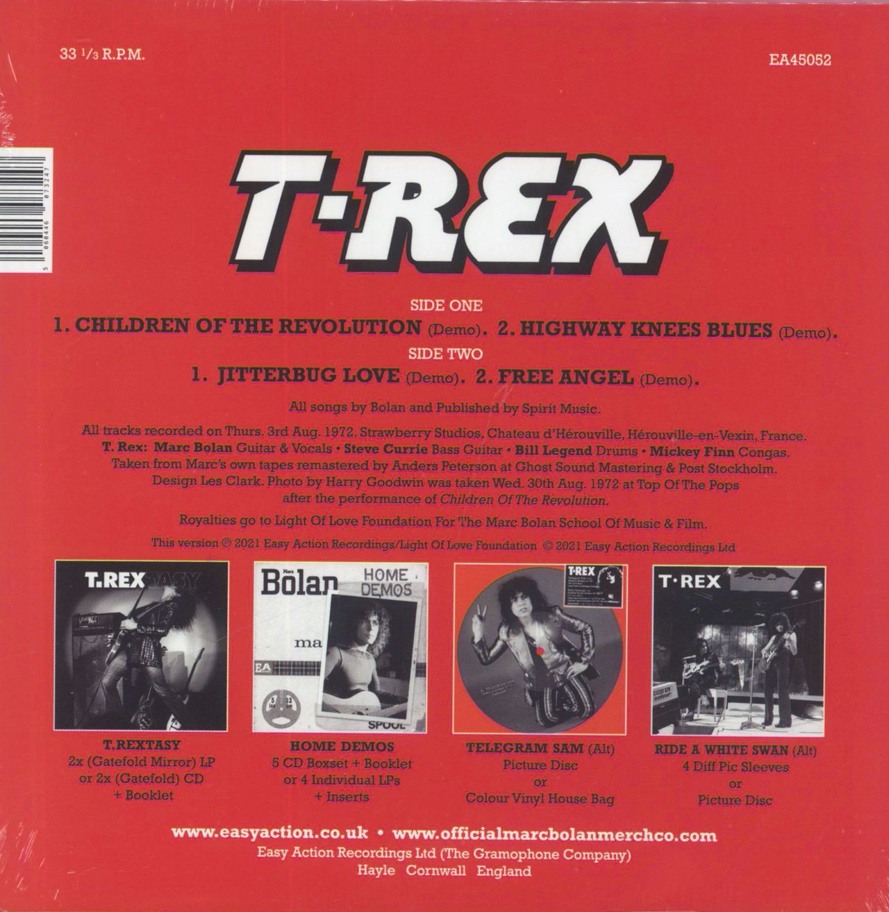 T-Rex / Tyrannosaurus Rex Children Of The Revolution - White Vinyl - S — RareVinyl.com