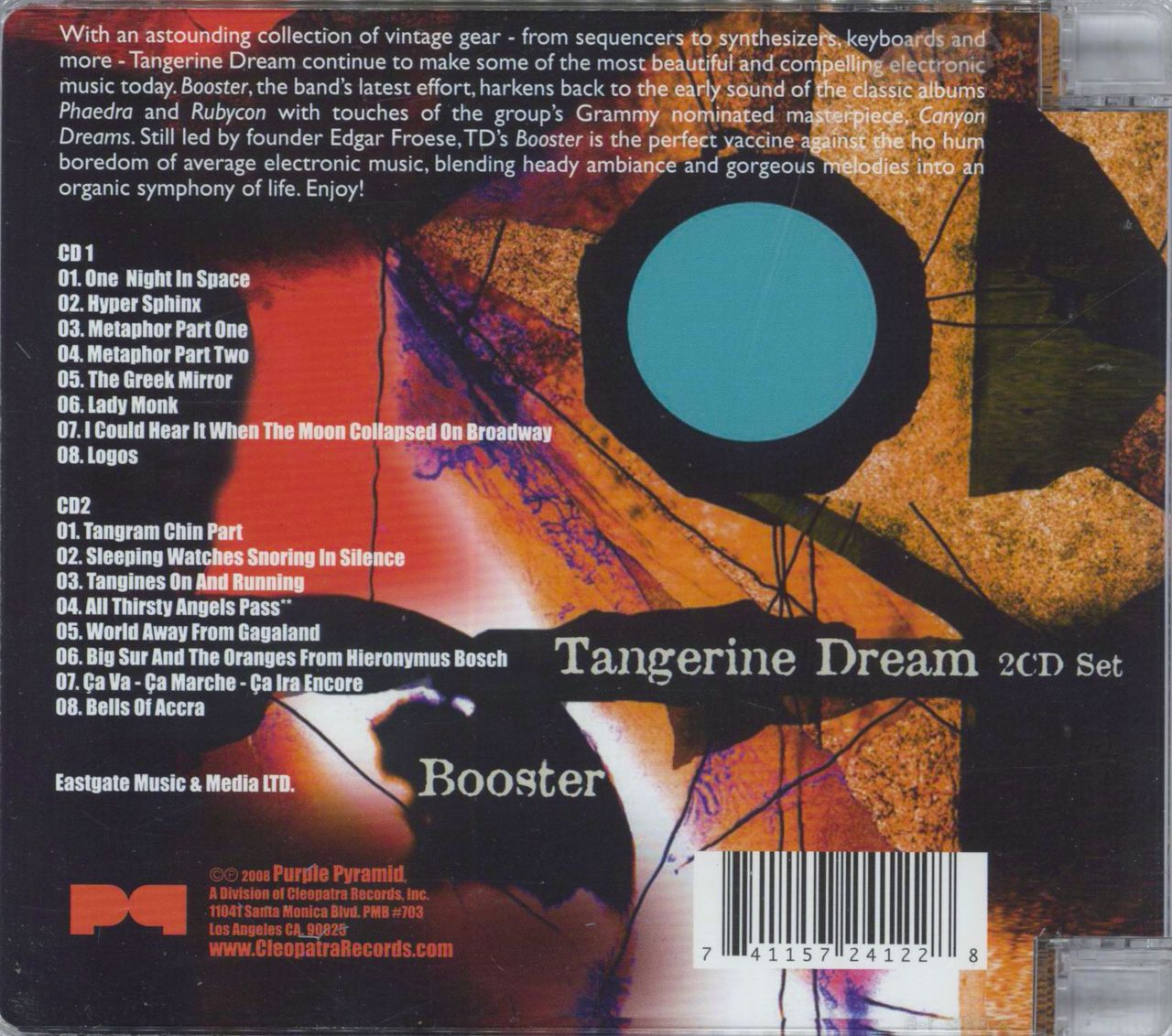 Tangerine Dream Booster US 2-CD album set — RareVinyl.com