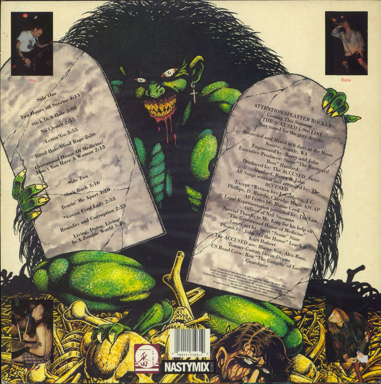 The Accused Splatter Rock - EX US Vinyl LP — RareVinyl.com