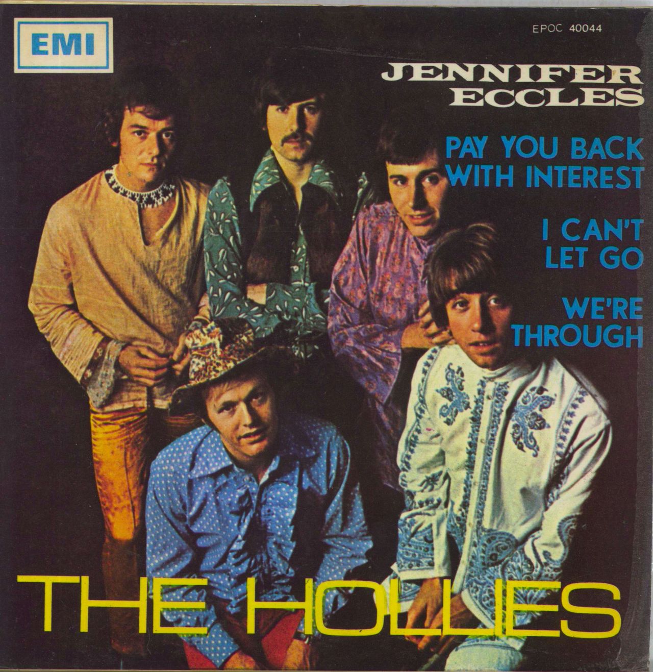 The Hollies Jennifer Eccles Israeli 7" vinyl — RareVinyl.com