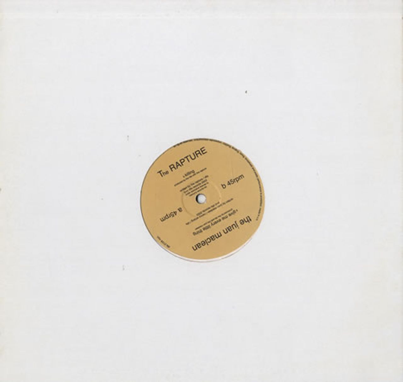 The Rapture Killing US 12" vinyl — RareVinyl.com