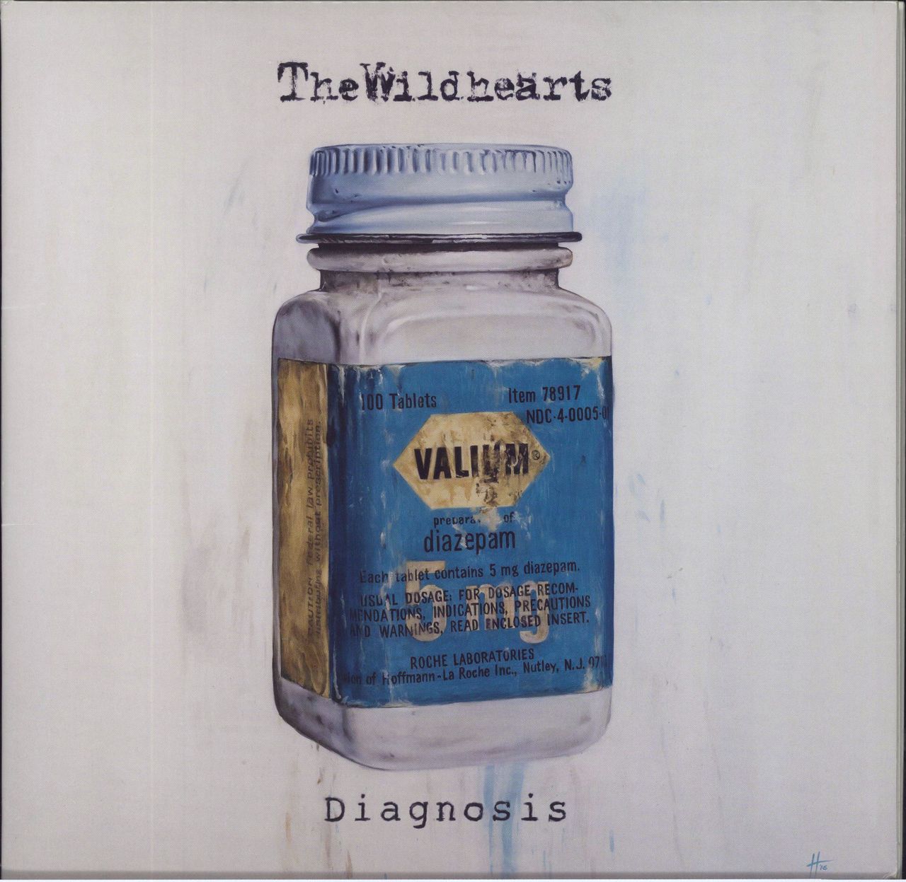 The Wildhearts Diagnosis - Clear & Blue Splatter Vinyl UK 10" vinyl — RareVinyl.com