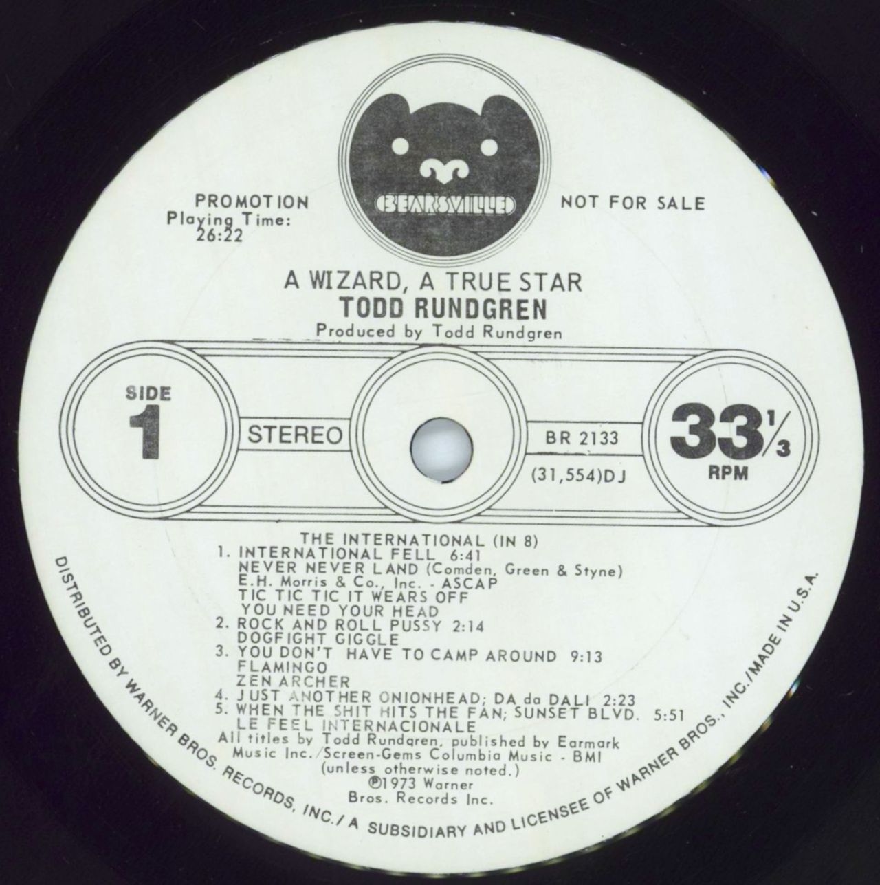 Todd Rundgren A Wizard, A True Star - Autographed + Inserts US Promo V ...