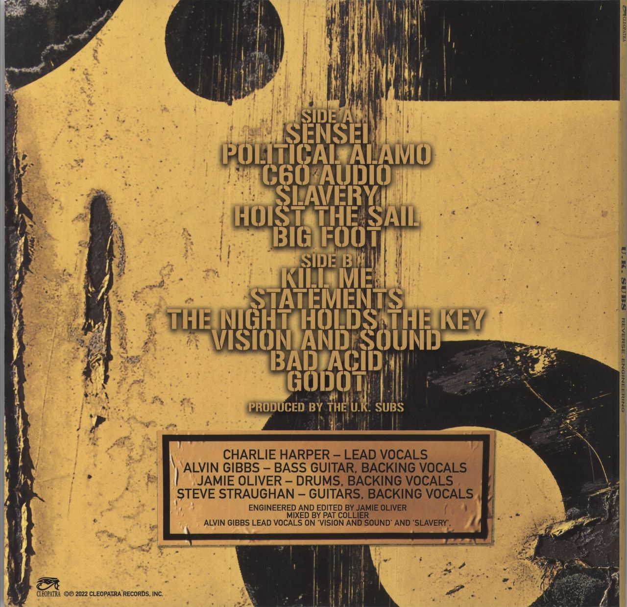 U.K. Subs Reverse Engineering - Green Vinyl UK Vinyl LP — RareVinyl.com