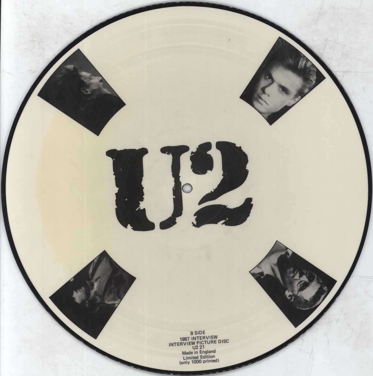 U2 Interview Picture Disc UK Picture disc LP — RareVinyl.com