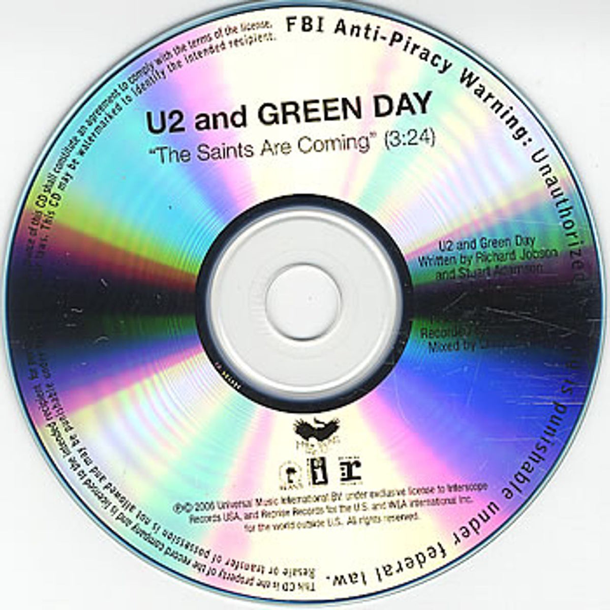 U2 The Saints Are Coming US CD-R acetate — RareVinyl.com