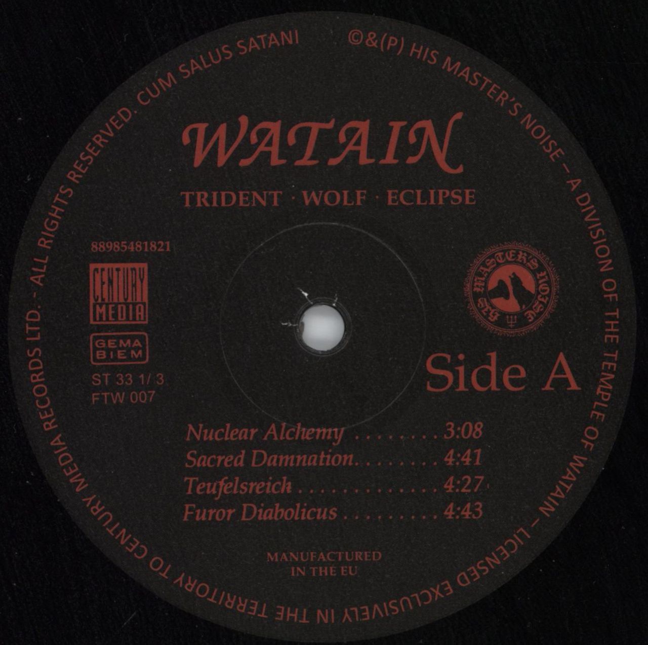 Watain Trident Wolf Eclipse German Vinyl LP — RareVinyl.com