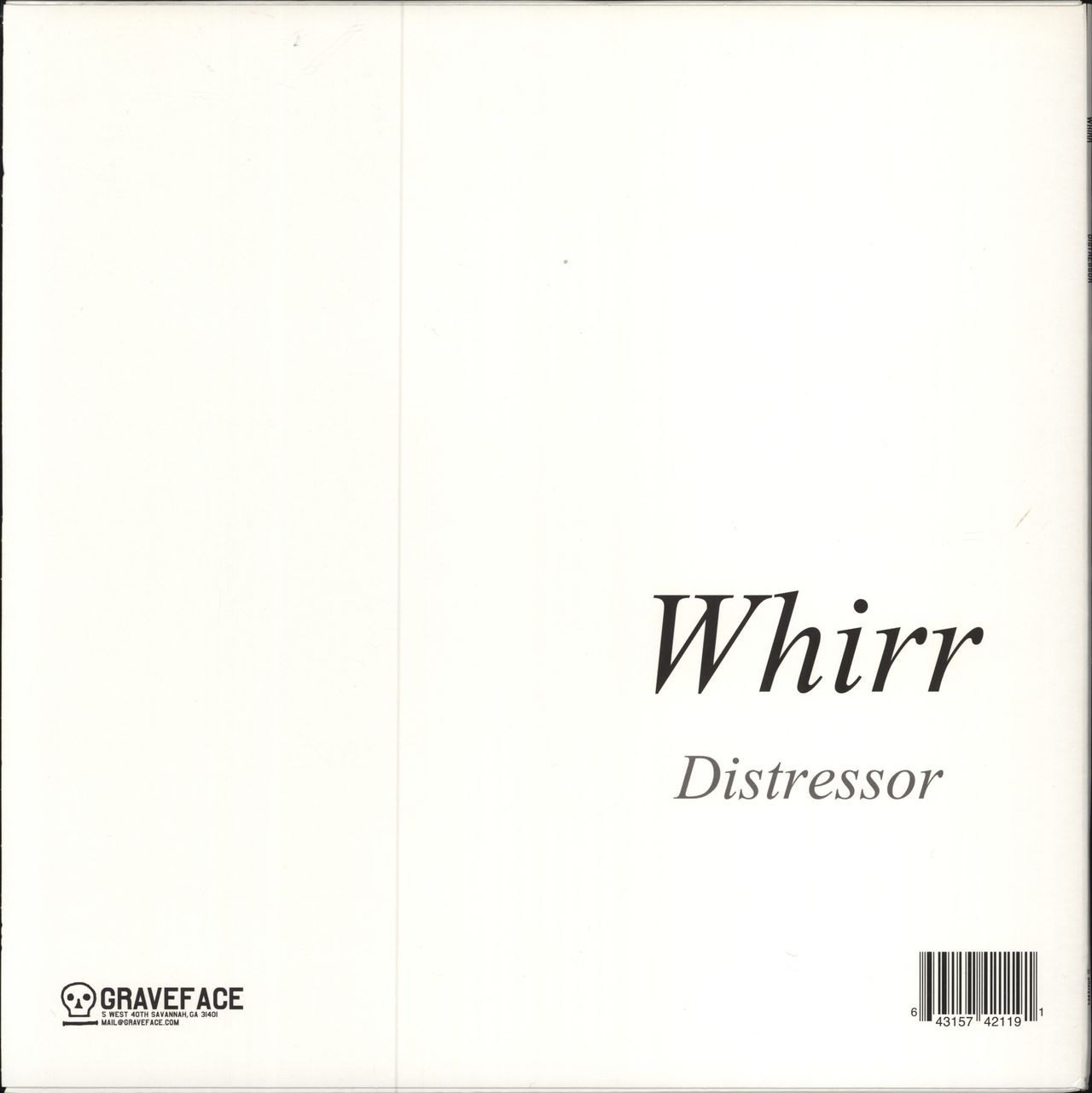 Whirr Distressor - Grey with Blue & White Splatter Vinyl US 12" vinyl — RareVinyl.com