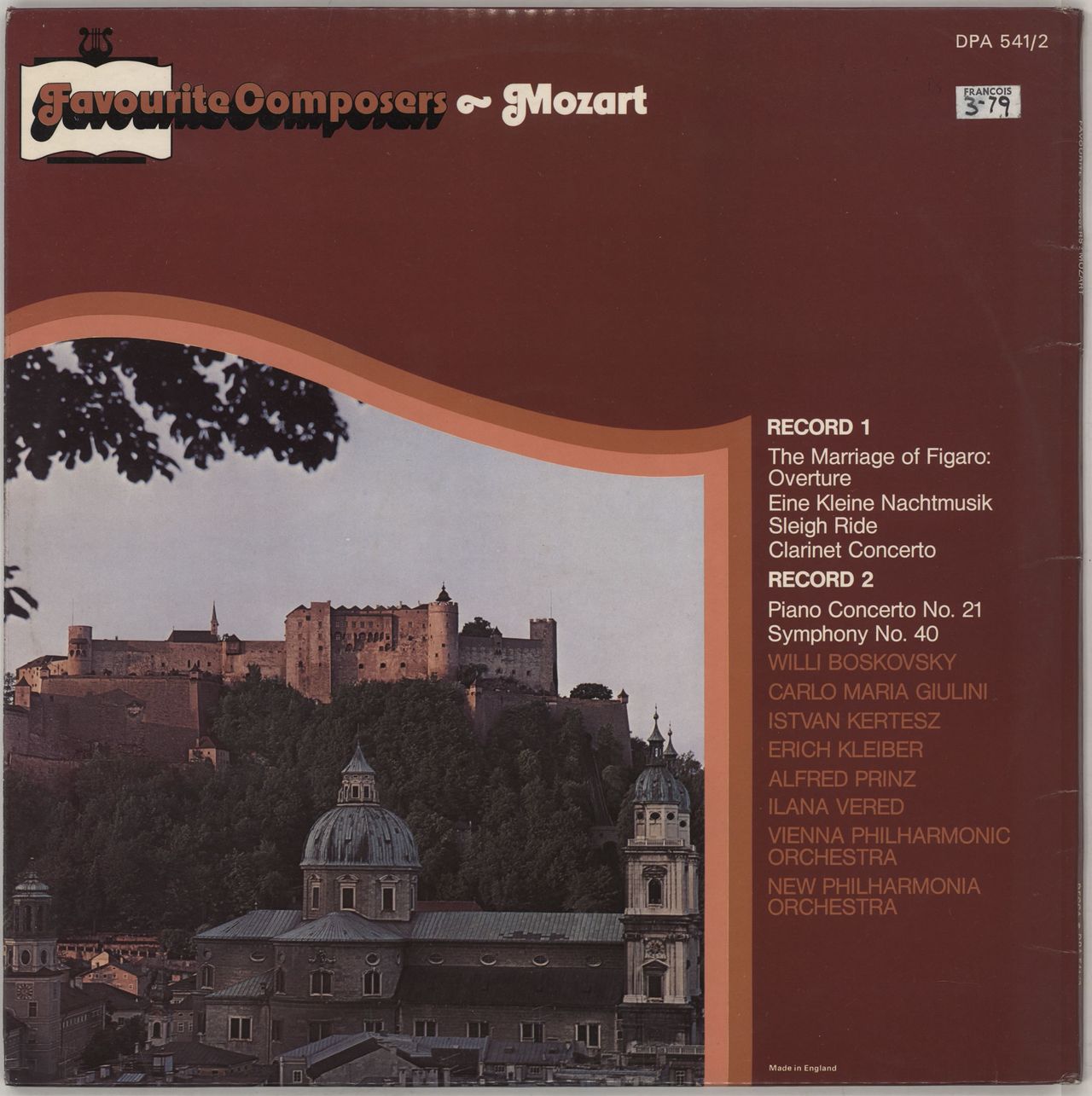 Wolfgang Amadeus Mozart Favourite Composers UK 2-LP vinyl set — RareVinyl.com