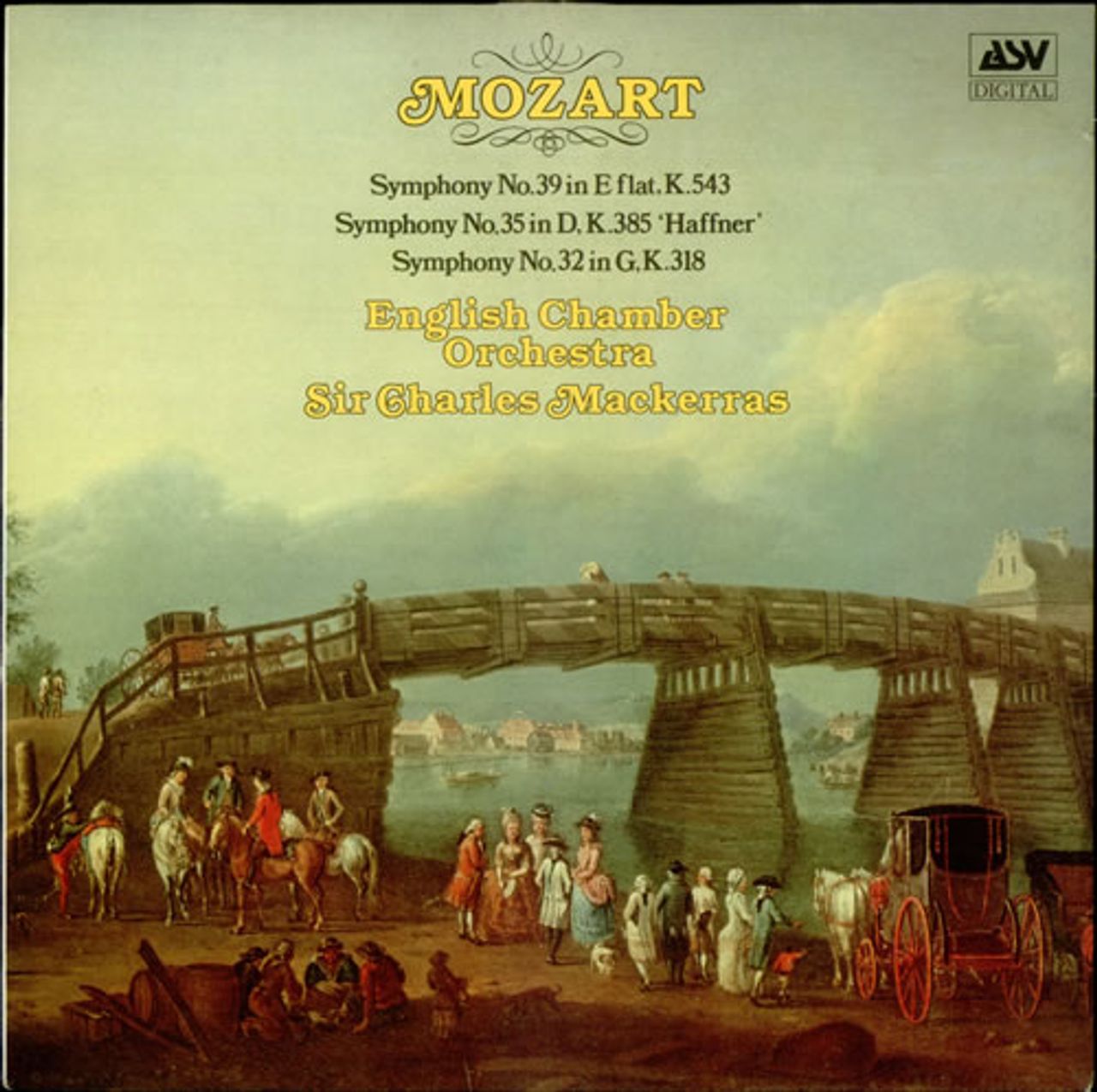 Wolfgang Amadeus Mozart Symphonies Nos. 39, 35 'Haffner' & 32 UK Vinyl — RareVinyl.com