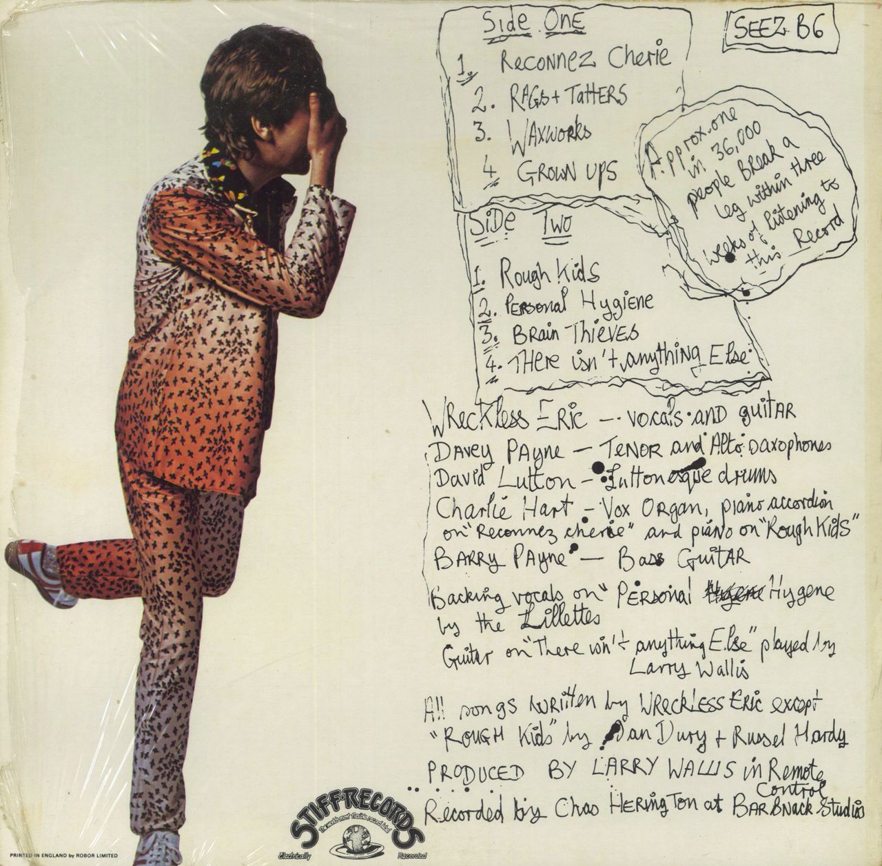 Wreckless Eric Wreckless Eric - Brown Vinyl - Stickered Shrink UK 10 ...