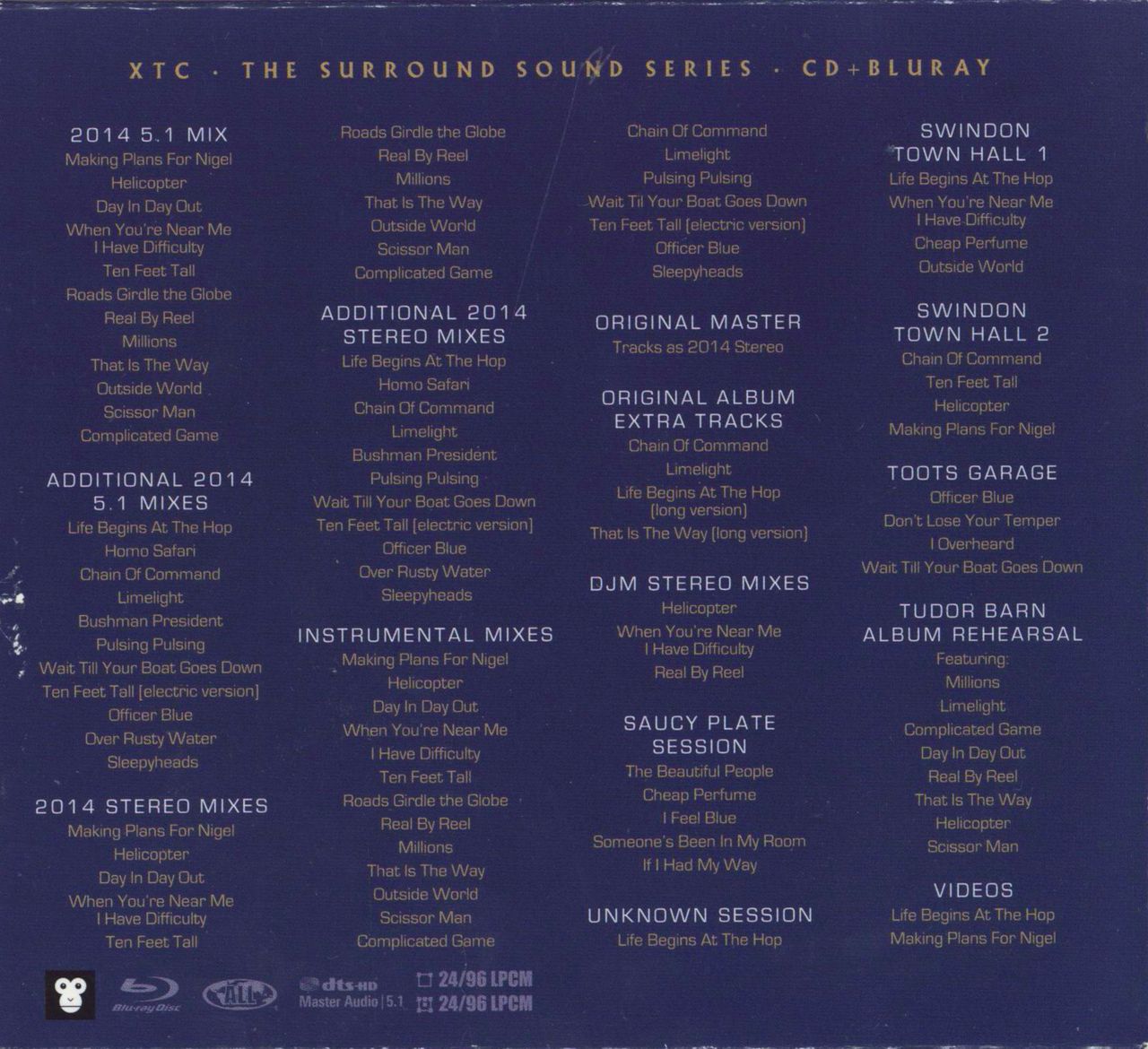 XTC Drums And Wires: Surround Sound Series + Blu-Ray UK 2-disc CD/DVD ...